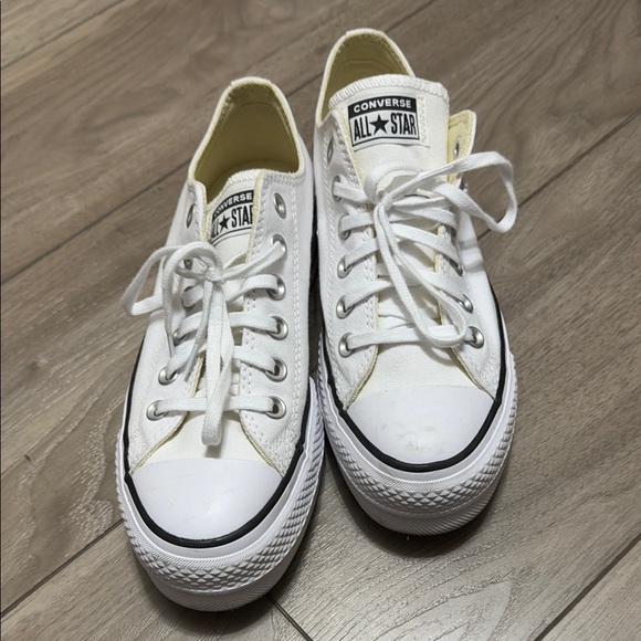 Converse | Shoes | Converse All Star White Platform Sneakers | Poshmark